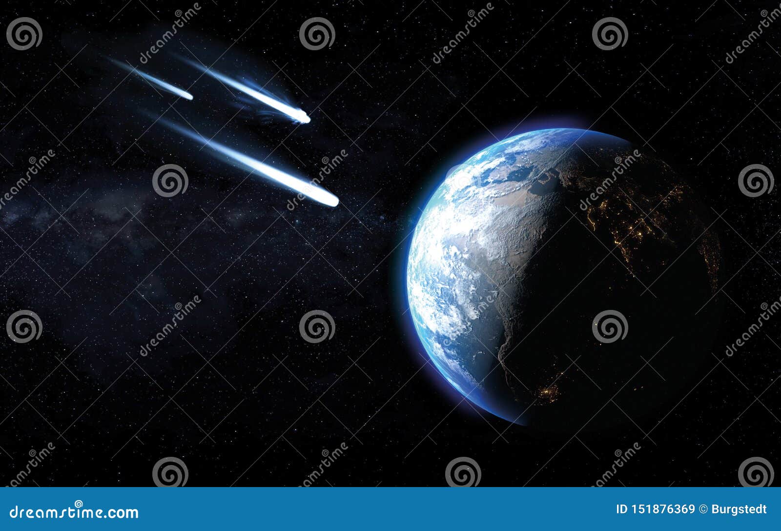 Comet Passing By Stock Photography | CartoonDealer.com #4215524