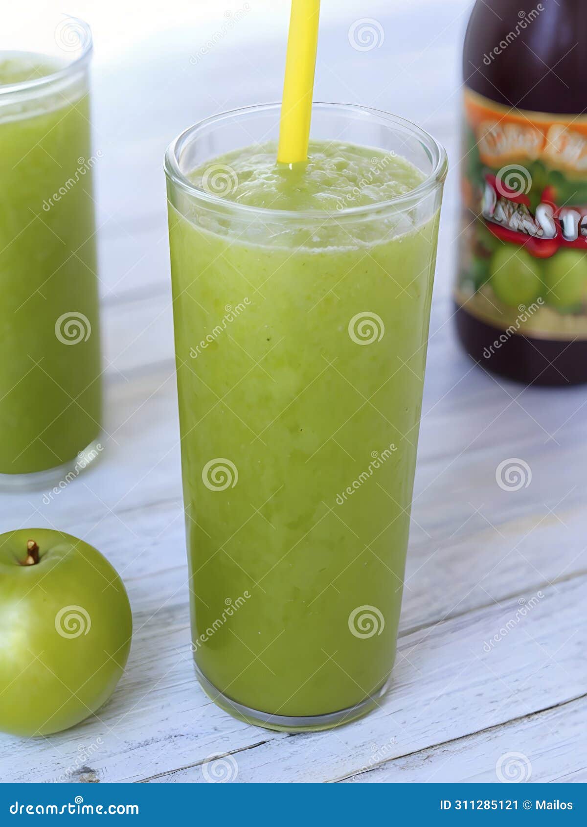 Three Ingredient Green Grape Slushie for a Refreshing Treat Stock Image ...
