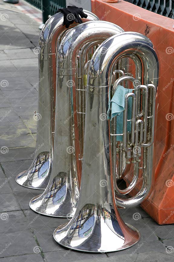 Three instruments stock photo. Image of chrome, tuba, orchestra - 2625592
