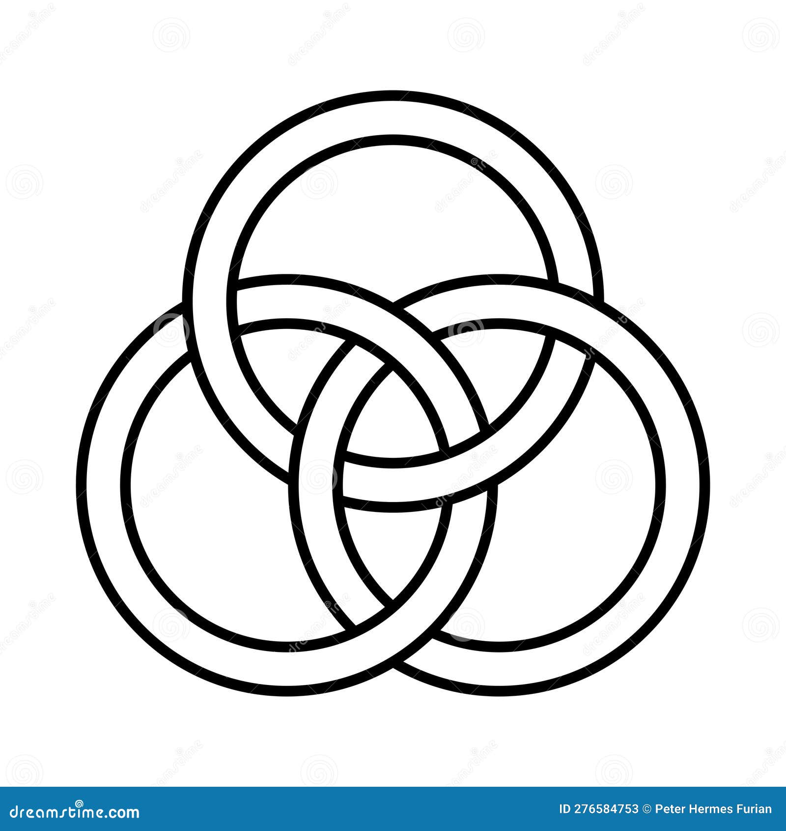Trinity Three Points Star And Circle Illustration Vector ... Trinity Three Points Star And Circle Illustration Vector ...