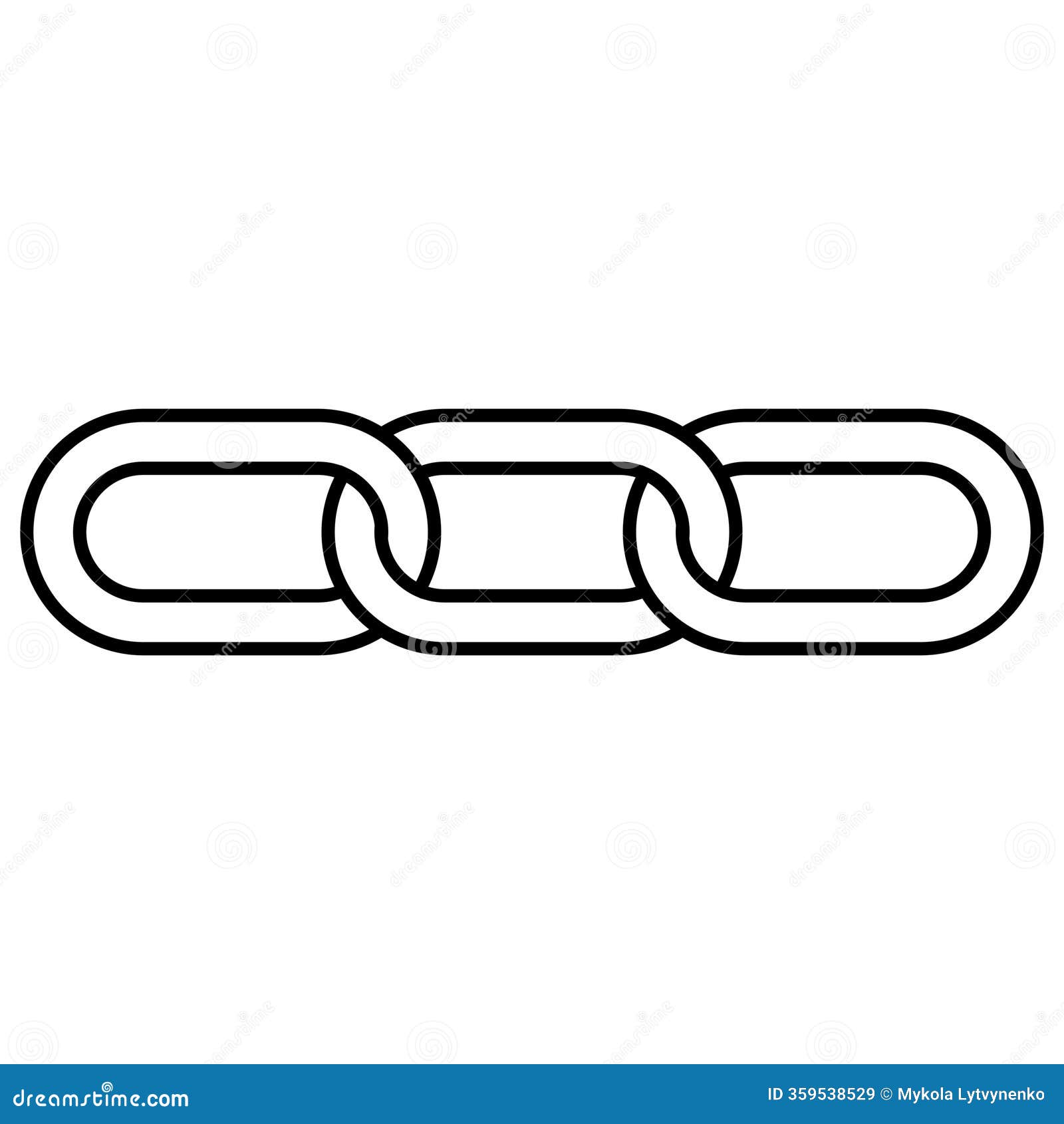 Three Interlocking Chain Links, Connection Network Unity Bond ...
