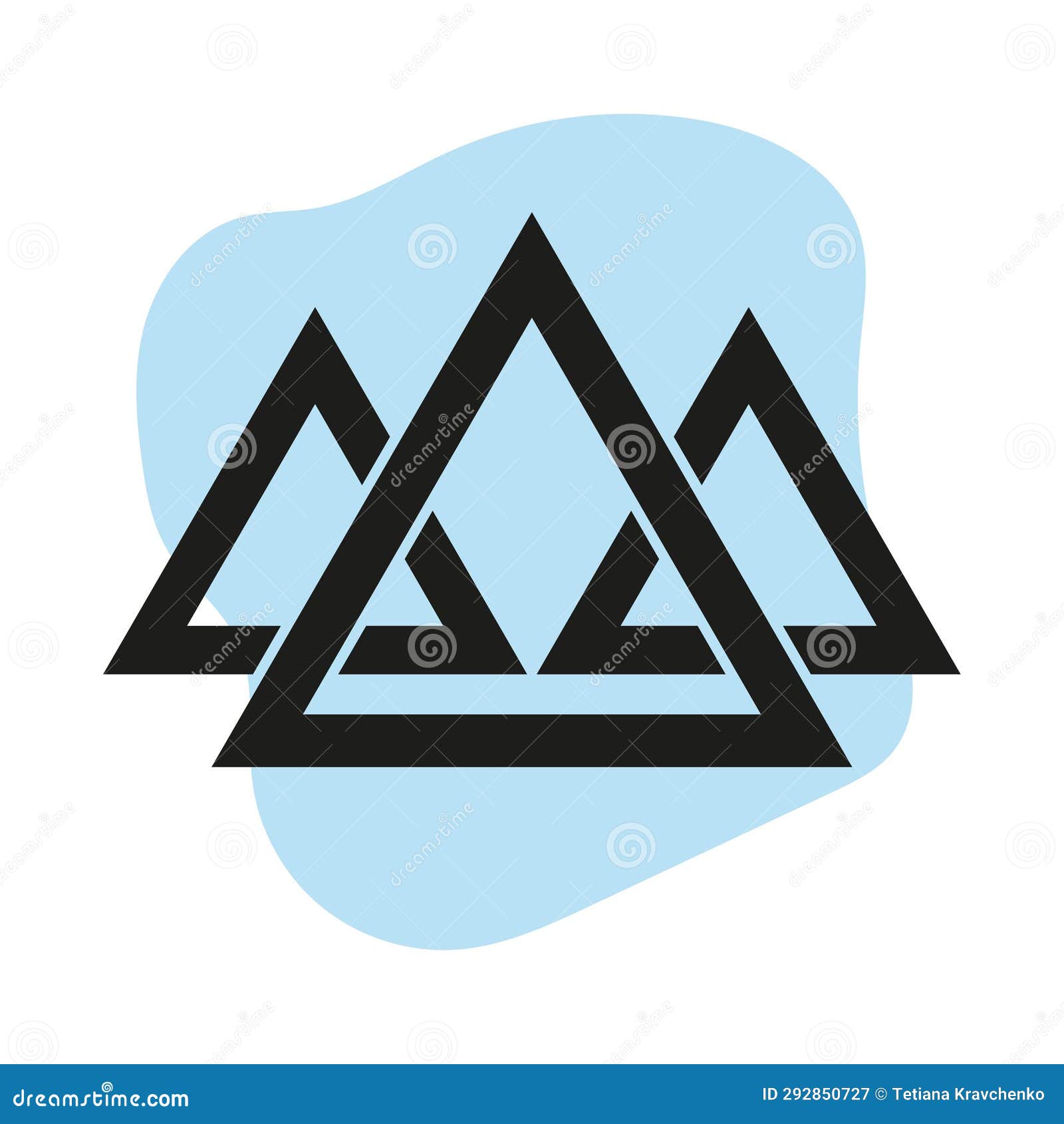 Three Intersecting Circles Also Known As Venn Diagram, Colour And Black ...