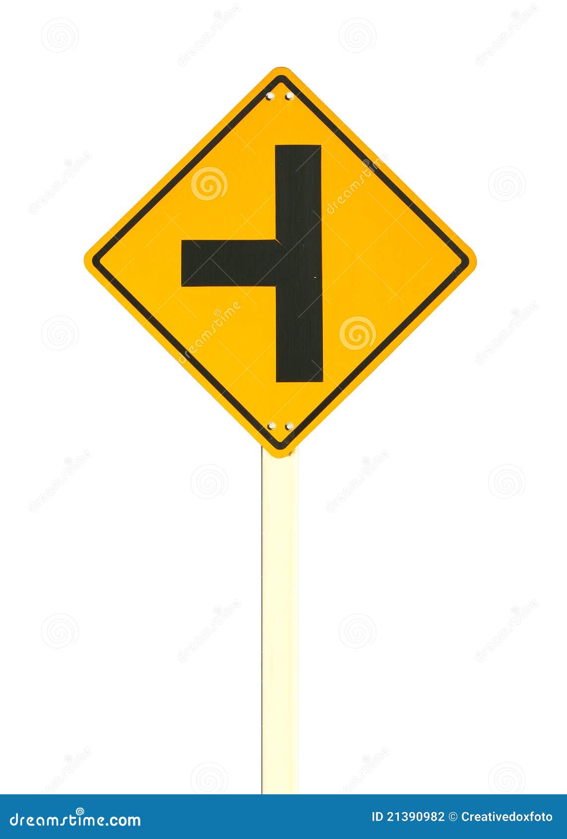 Three Intersection Traffic Sign Stock Photo - Image of intersection ...