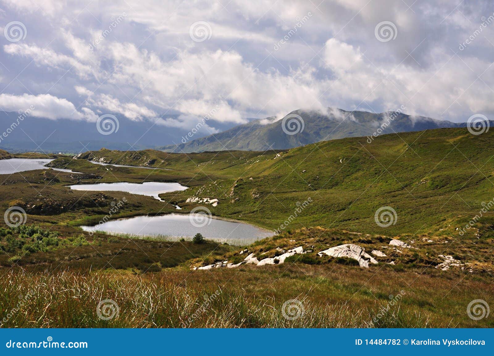 Three Irish Lakes - Lough Beg, Oughter and Gall Stock Photo - Image of ...