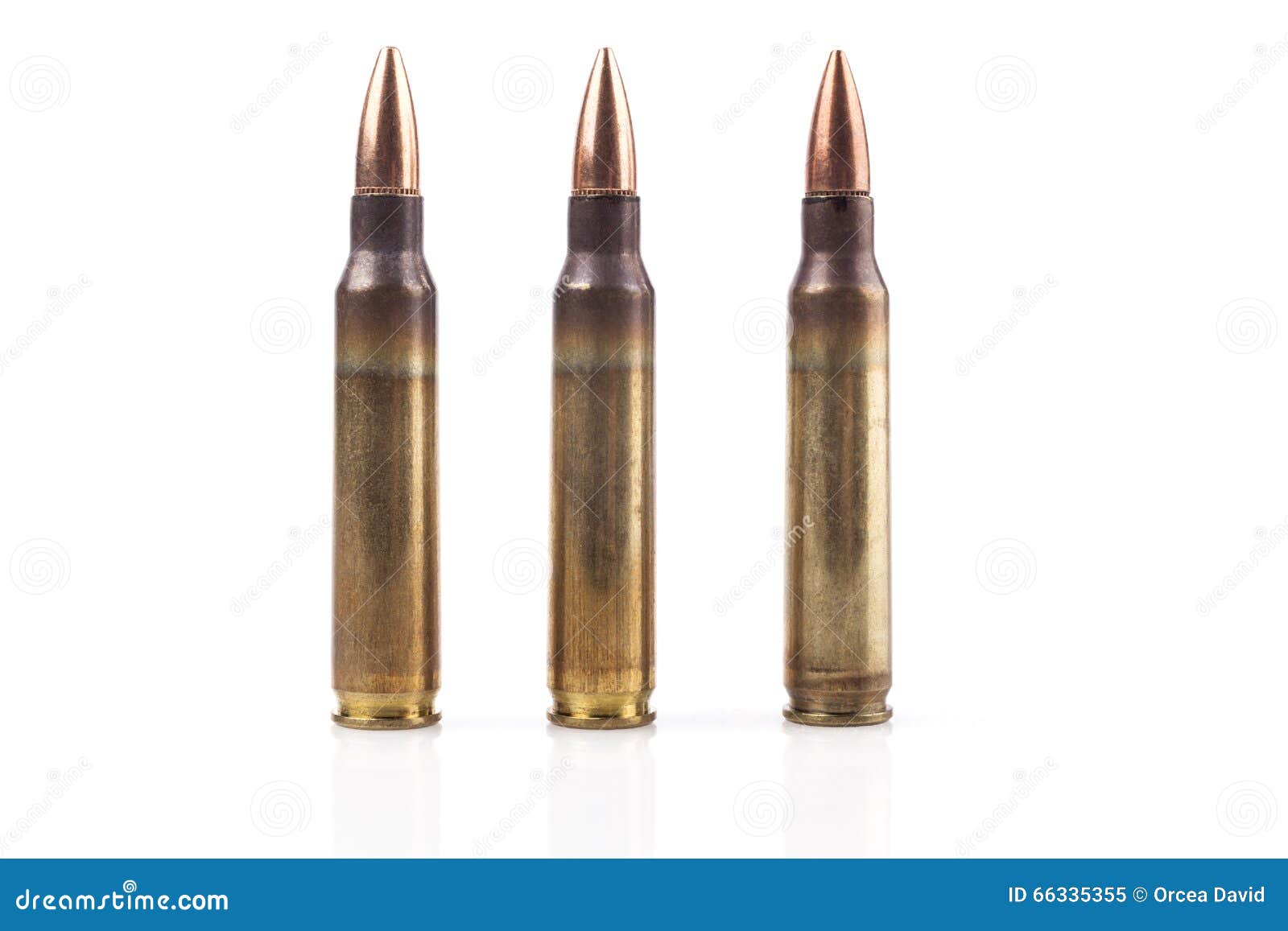 Three isolated Bullets stock image. Image of isolated - 66335355