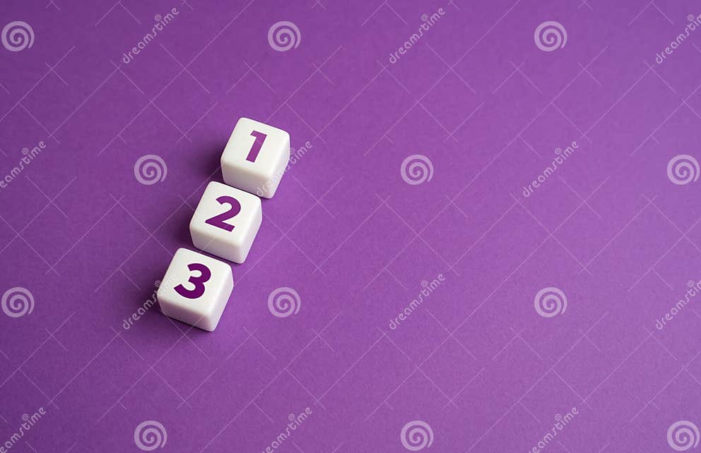 Three Items. Passing the Steps According To the Instructions Stock ...