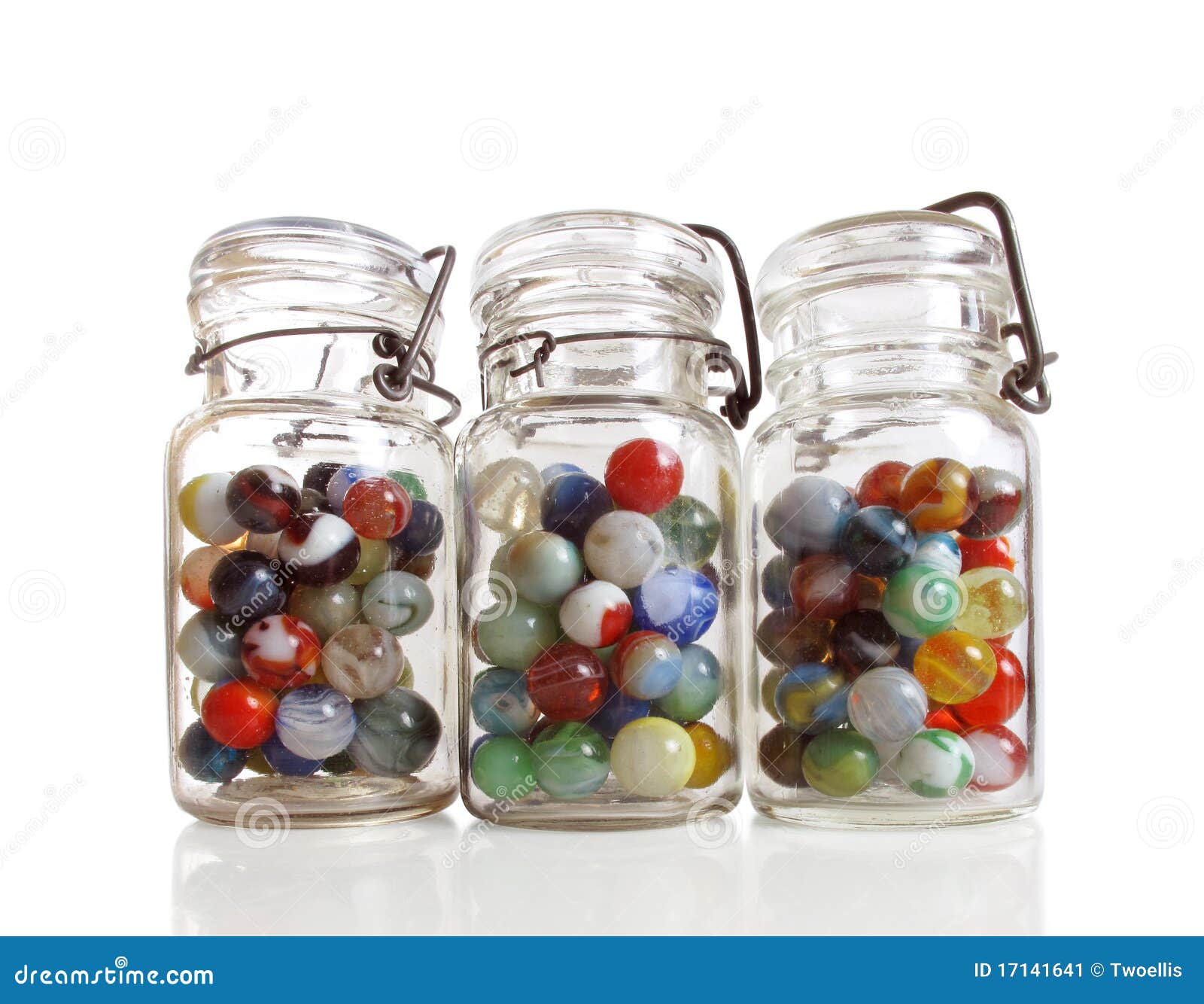Marbles In Mason Jars