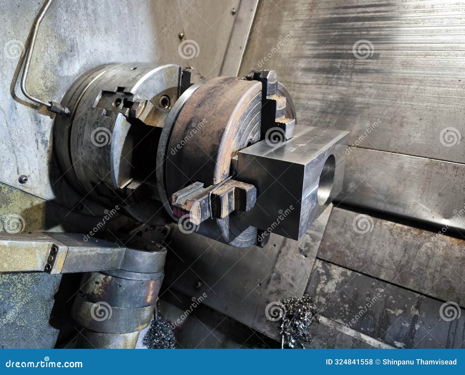 8 Hydraulic Chuck. Pull Back Power Chuck Fixture Is Ideal For Machining ...