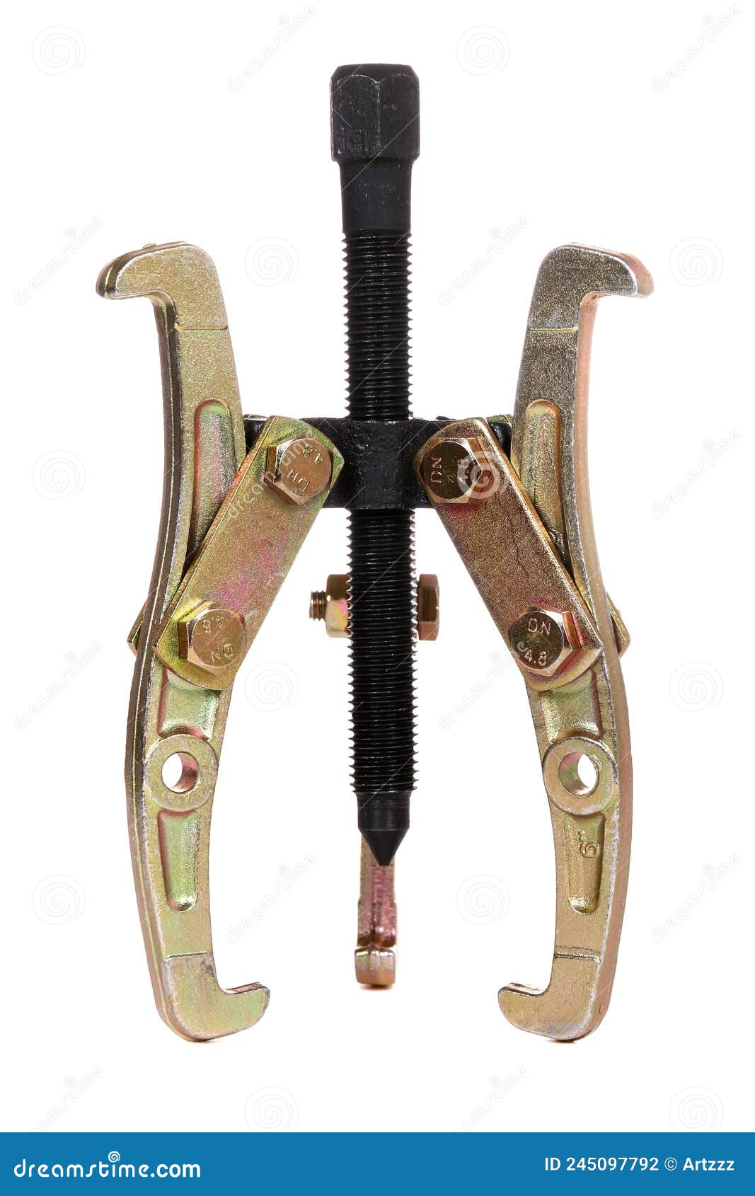 Three Jaw Inner Bearing Puller Stock Photo - Image of clean, three ...