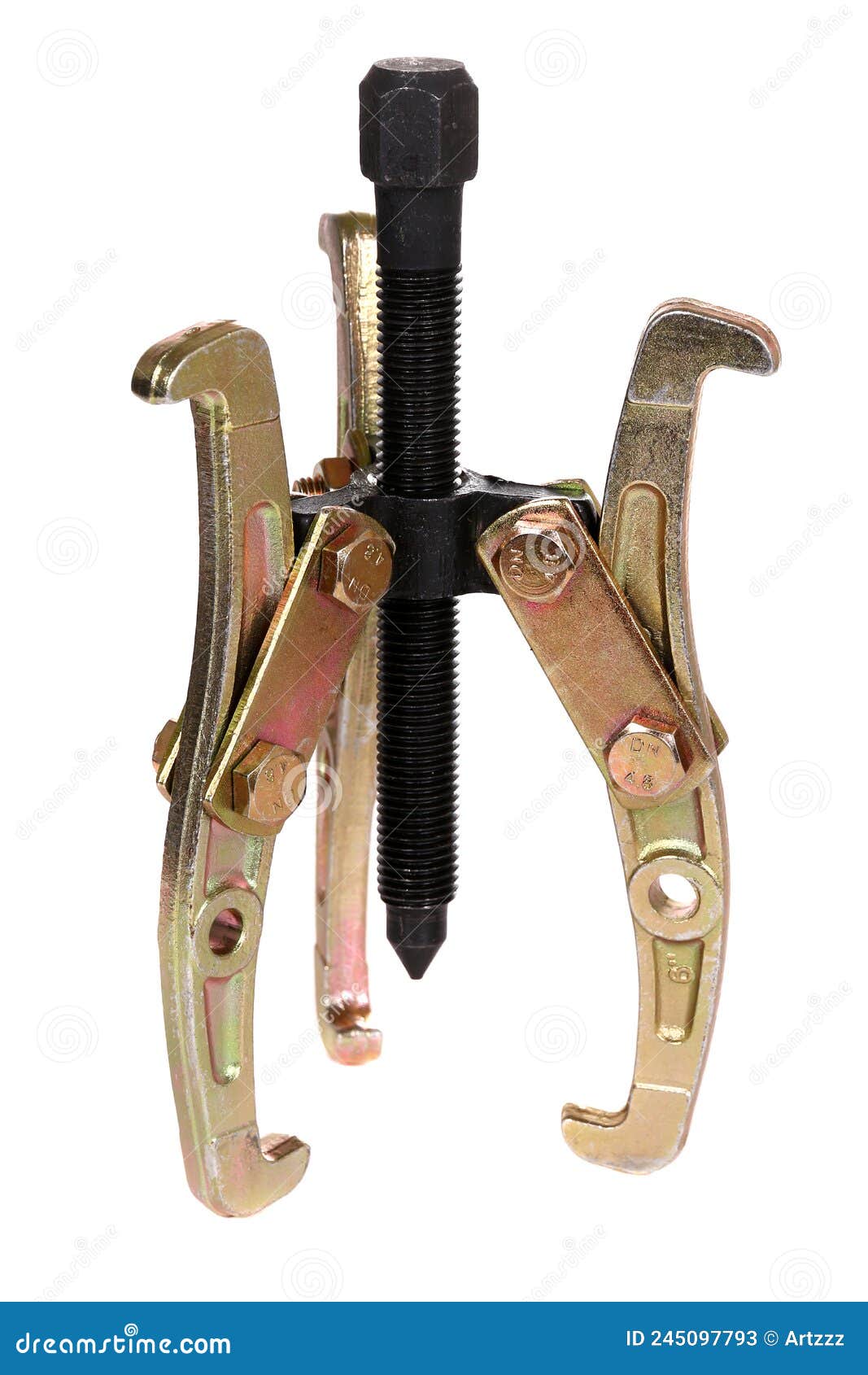 Three Jaw Inner Bearing Puller Stock Image - Image of bearing ...