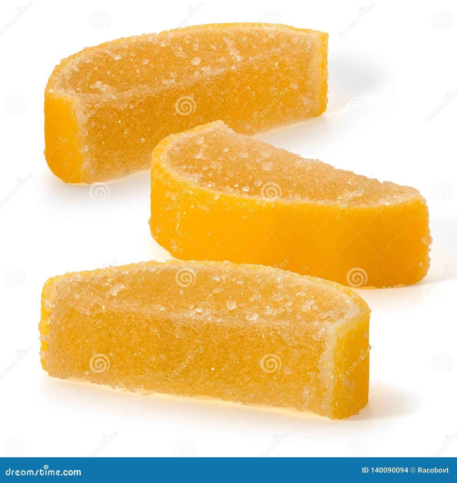 Three jelly lemon slices stock photo. Image of sweet - 140090094
