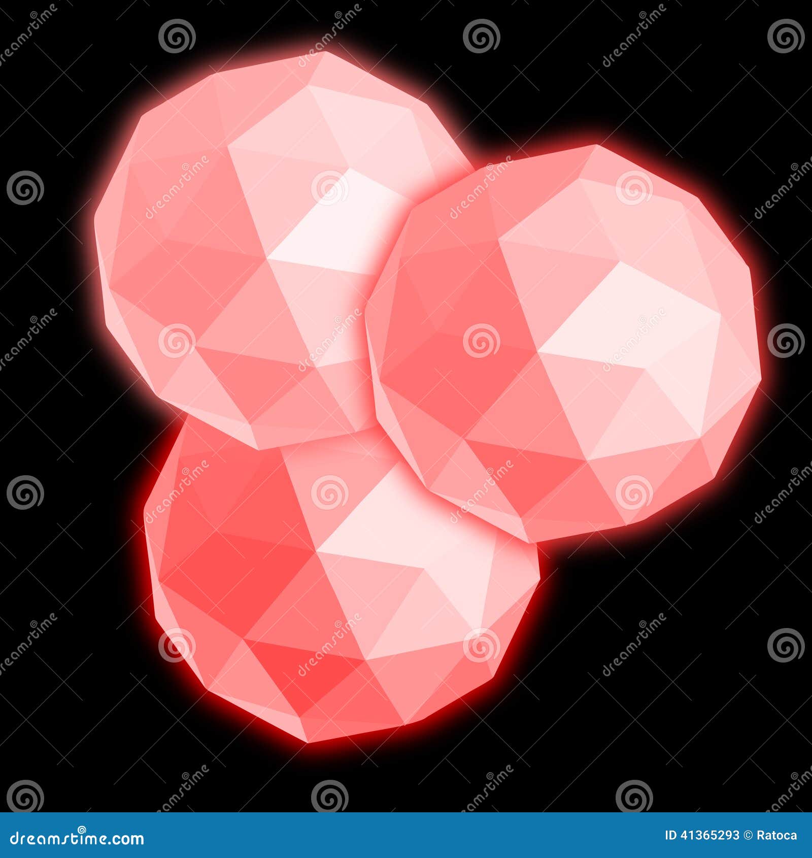 Three jewels stock illustration. Illustration of decorative - 41365293