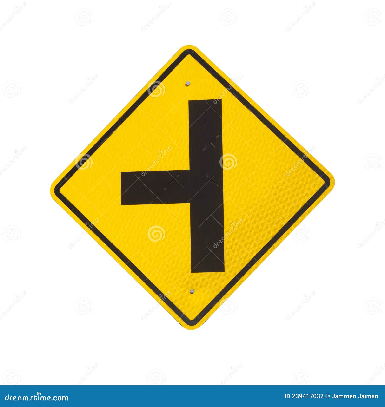 Three Junction Signs on a White Background Stock Photo - Image of ...