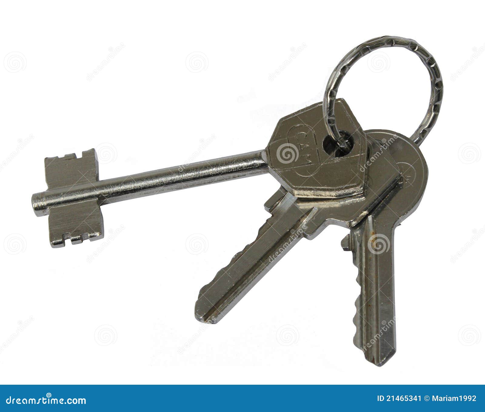 Three key stock image. Image of background, close, white - 21465341