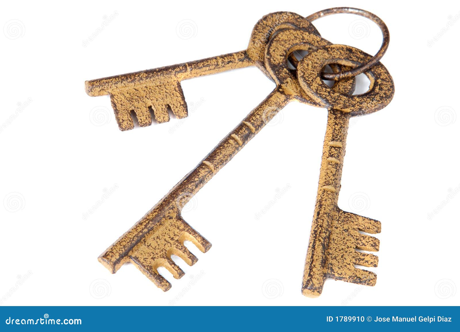 Three keys stock photo. Image of lockup, steel, metal - 1789910