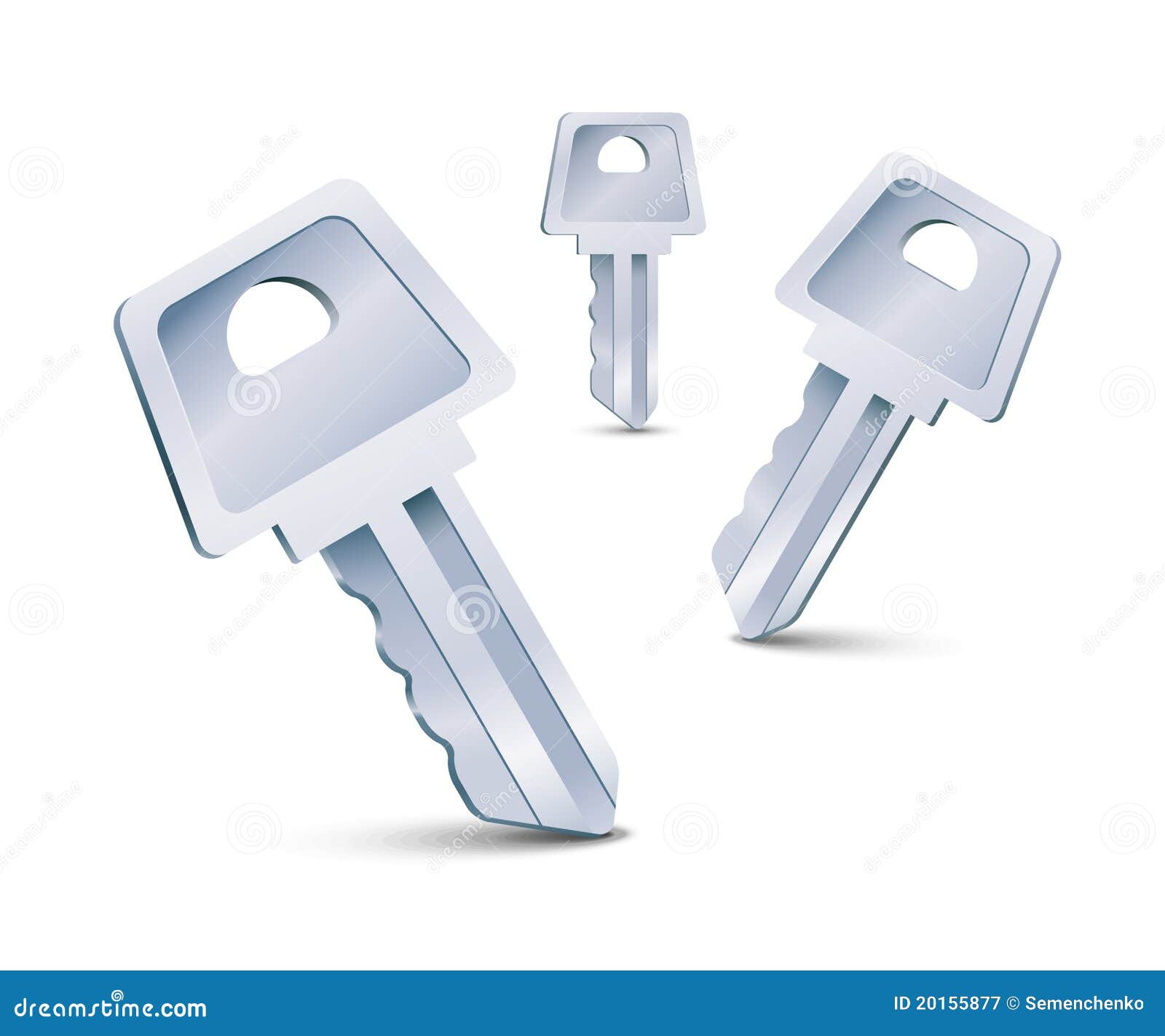 Three keys stock vector. Illustration of ingress, naturalistic - 20155877