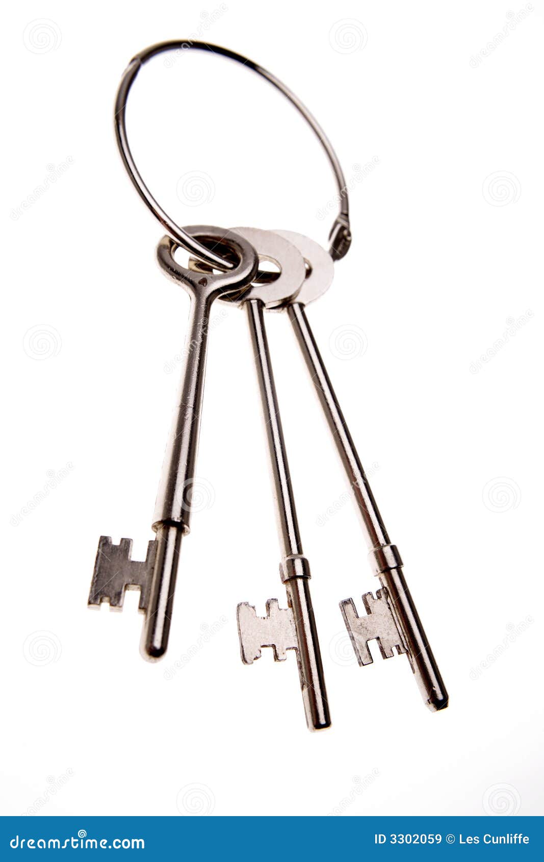 Three keys stock image. Image of item, estate, indoors - 3302059