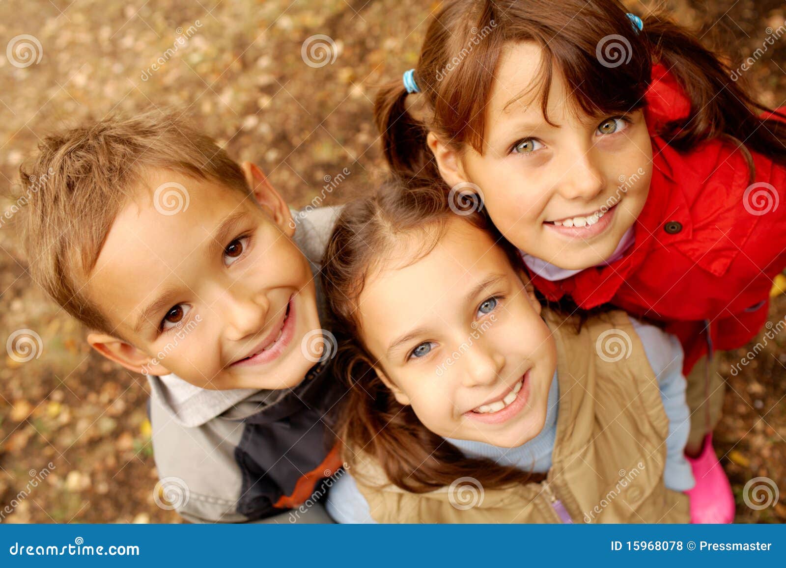Three kids stock photo. Image of handsome, outside, beginner - 15968078