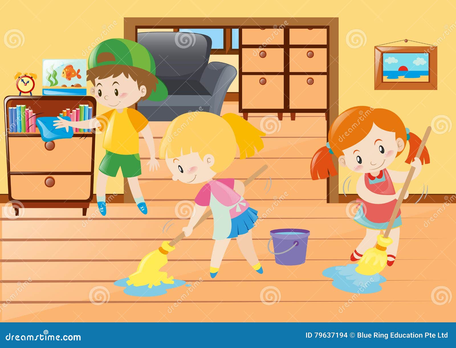 Children Cleaning Pictures