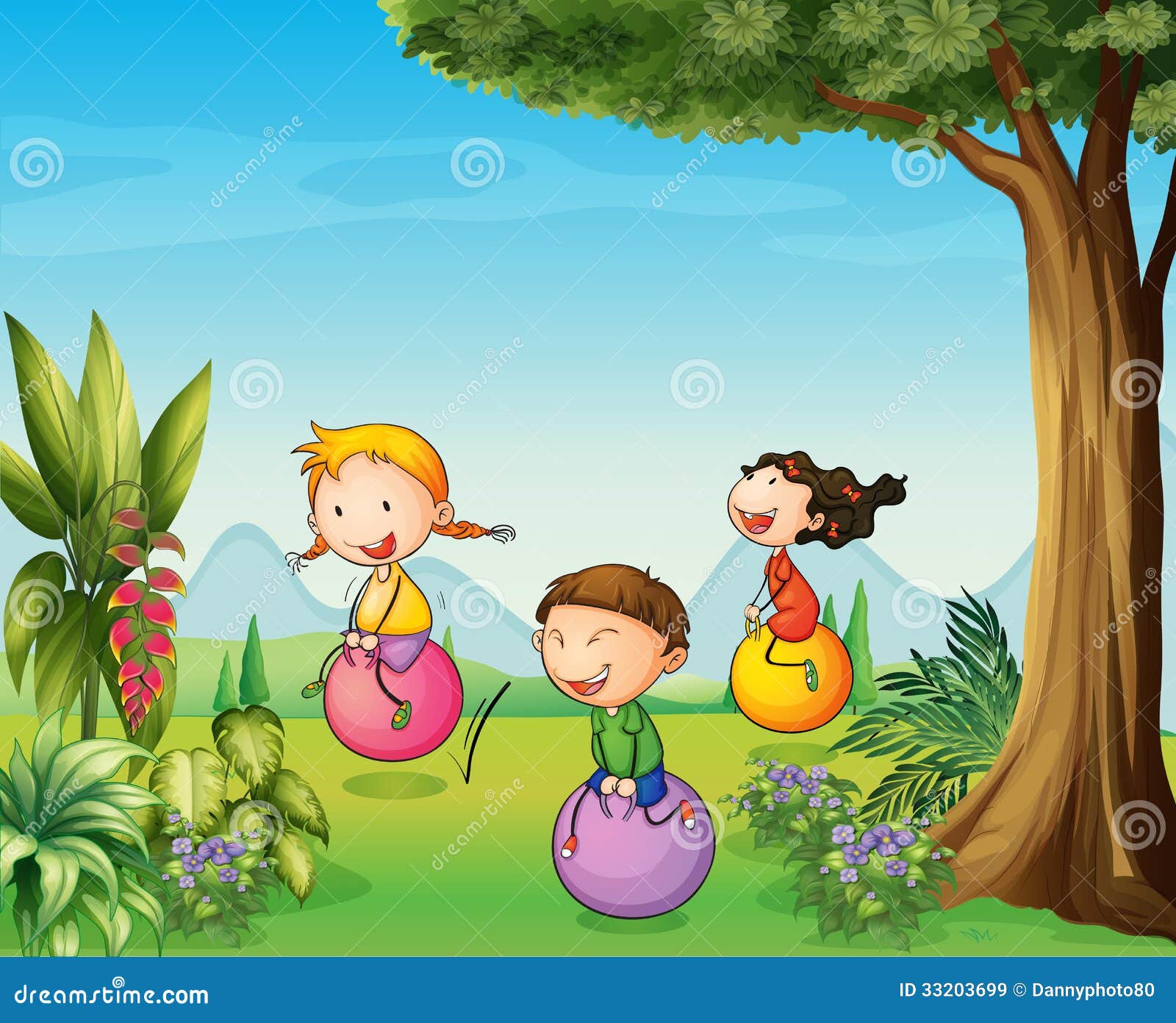 Bouncing Ball Cartoon Vector | CartoonDealer.com #24172085
