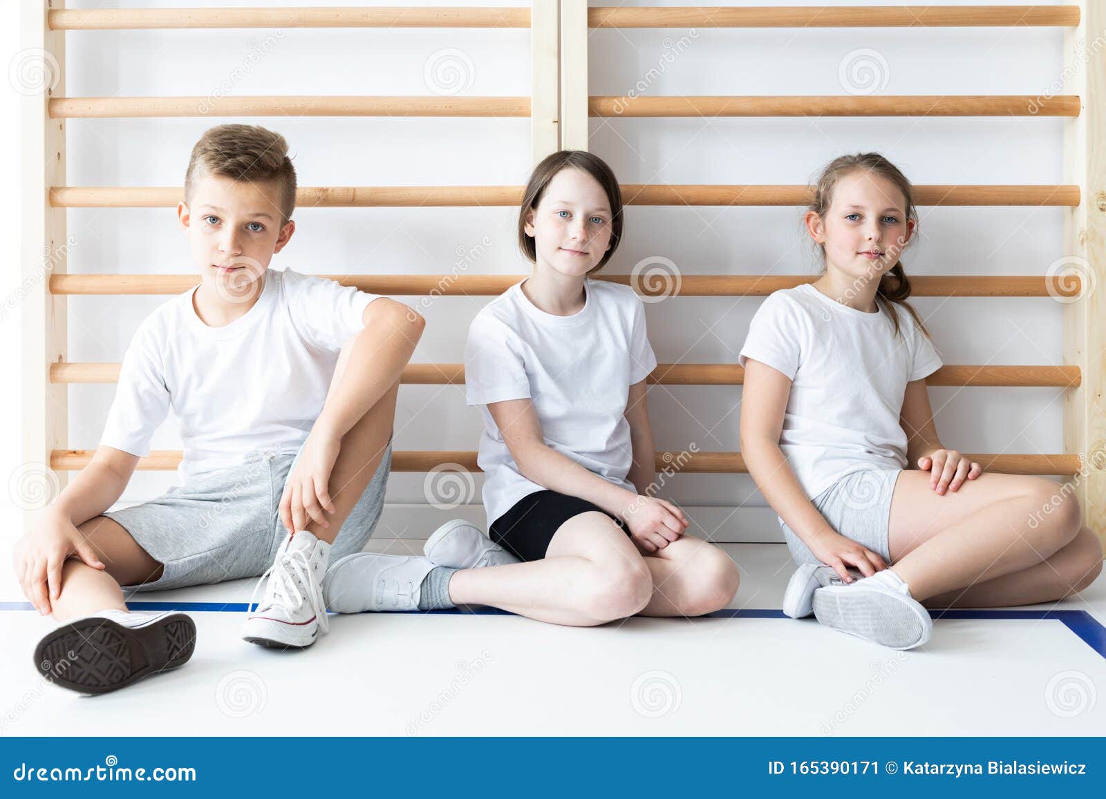 Kids on classes stock image. Image of athletics, friends - 165390171