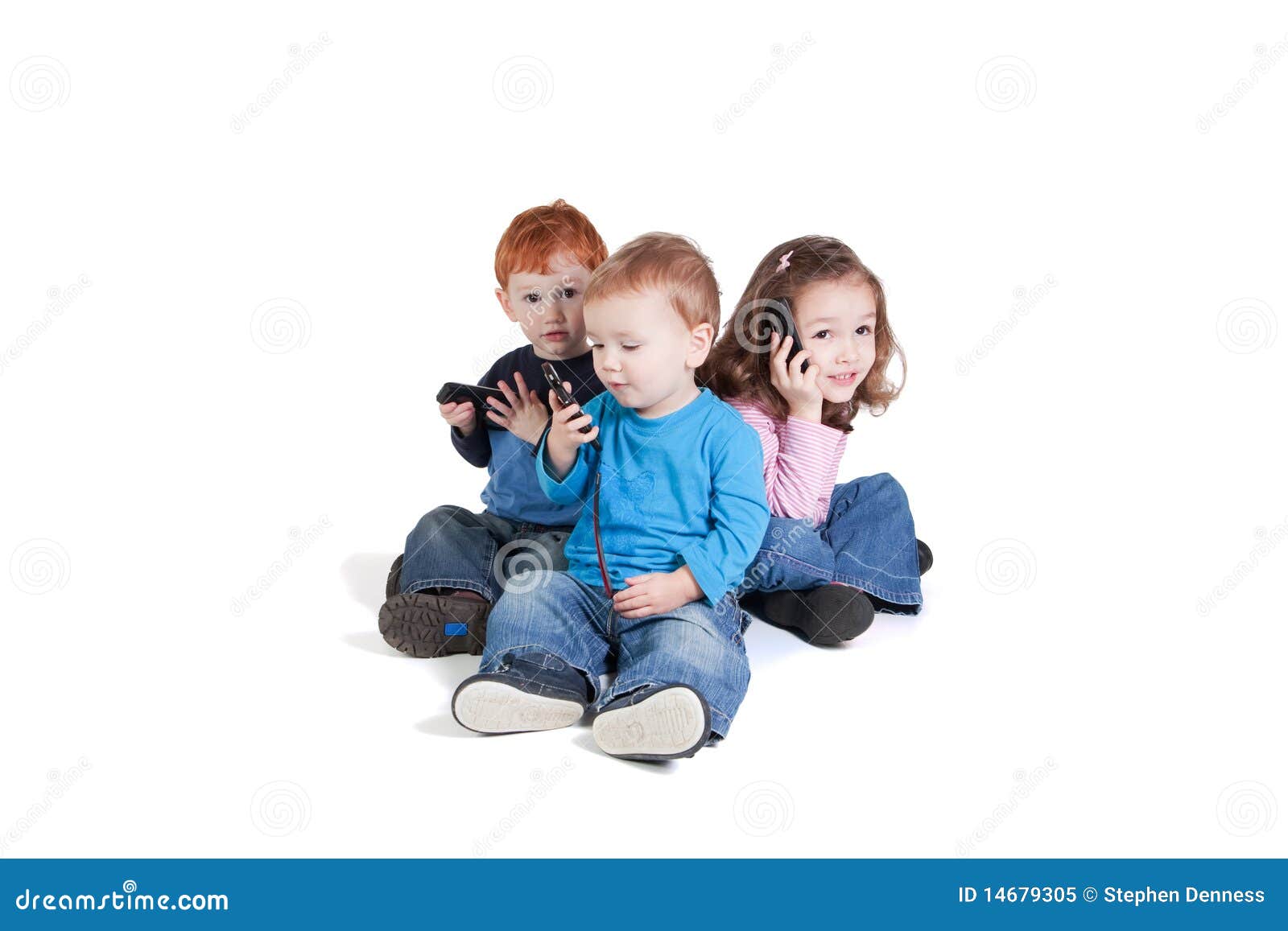 Three Kids Using Mobile Phones Stock Image - Image of preschooler ... Three Kids Using Mobile Phones Stock Image - Image of preschooler ...