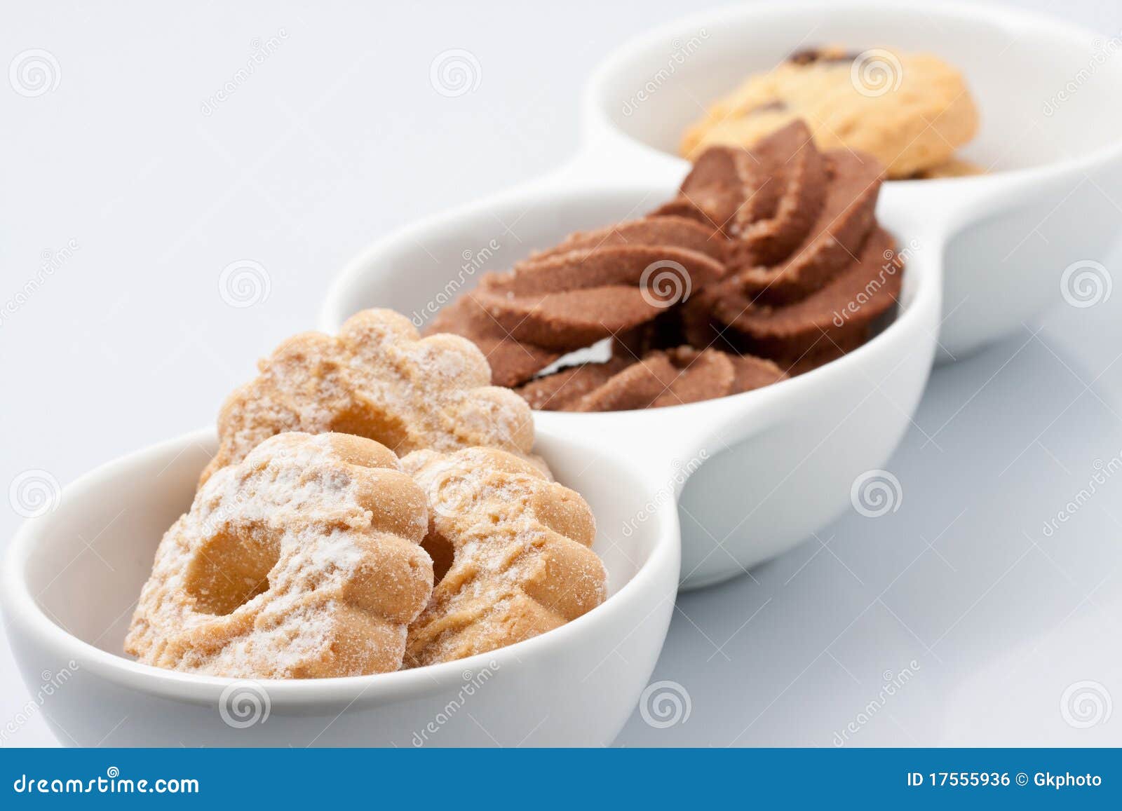 Three kind of biscuit stock photo. Image of coffee, eating - 17555936