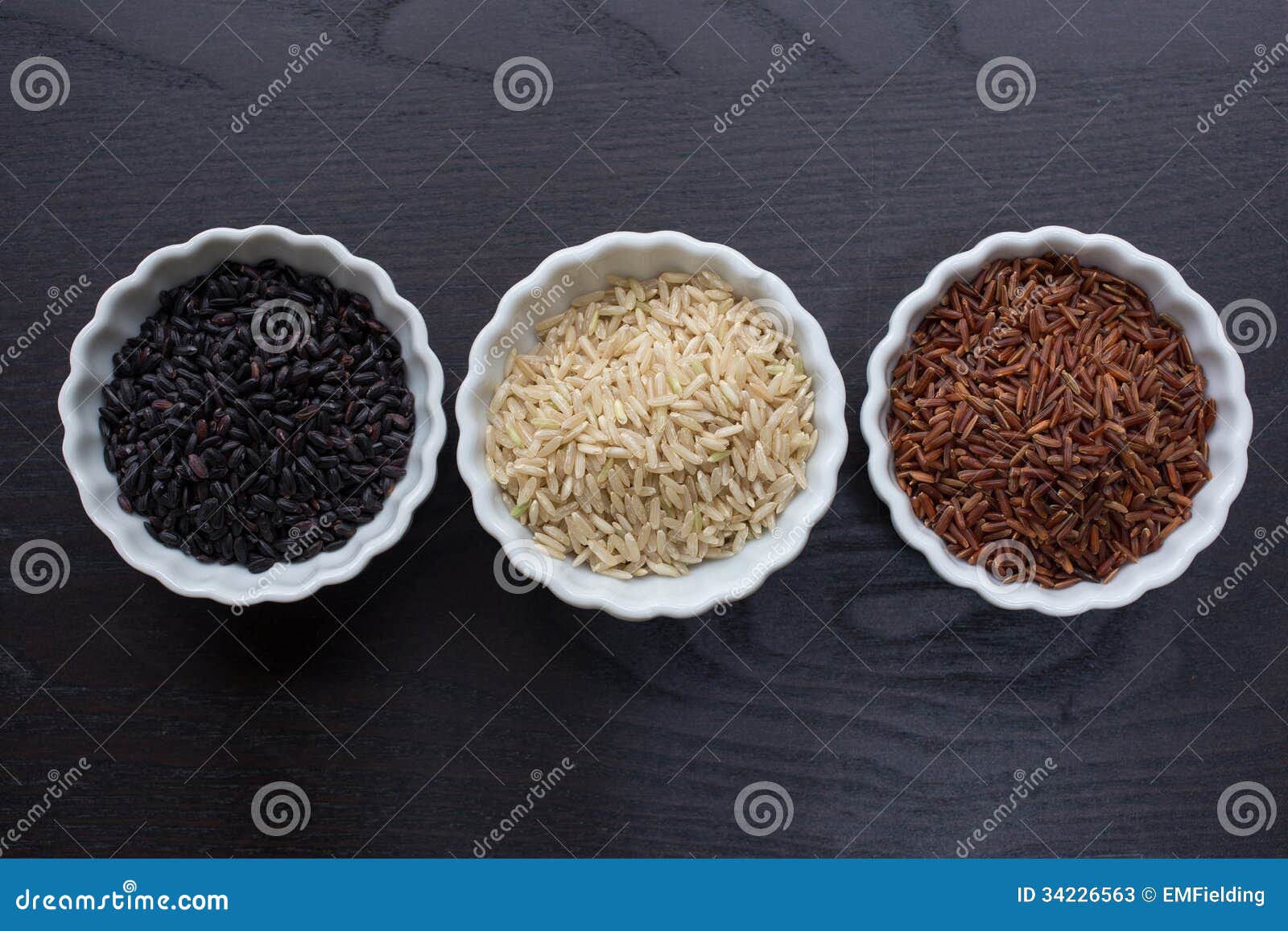 Three Kinds of Rice stock image. Image of asian, ingredient - 34226563