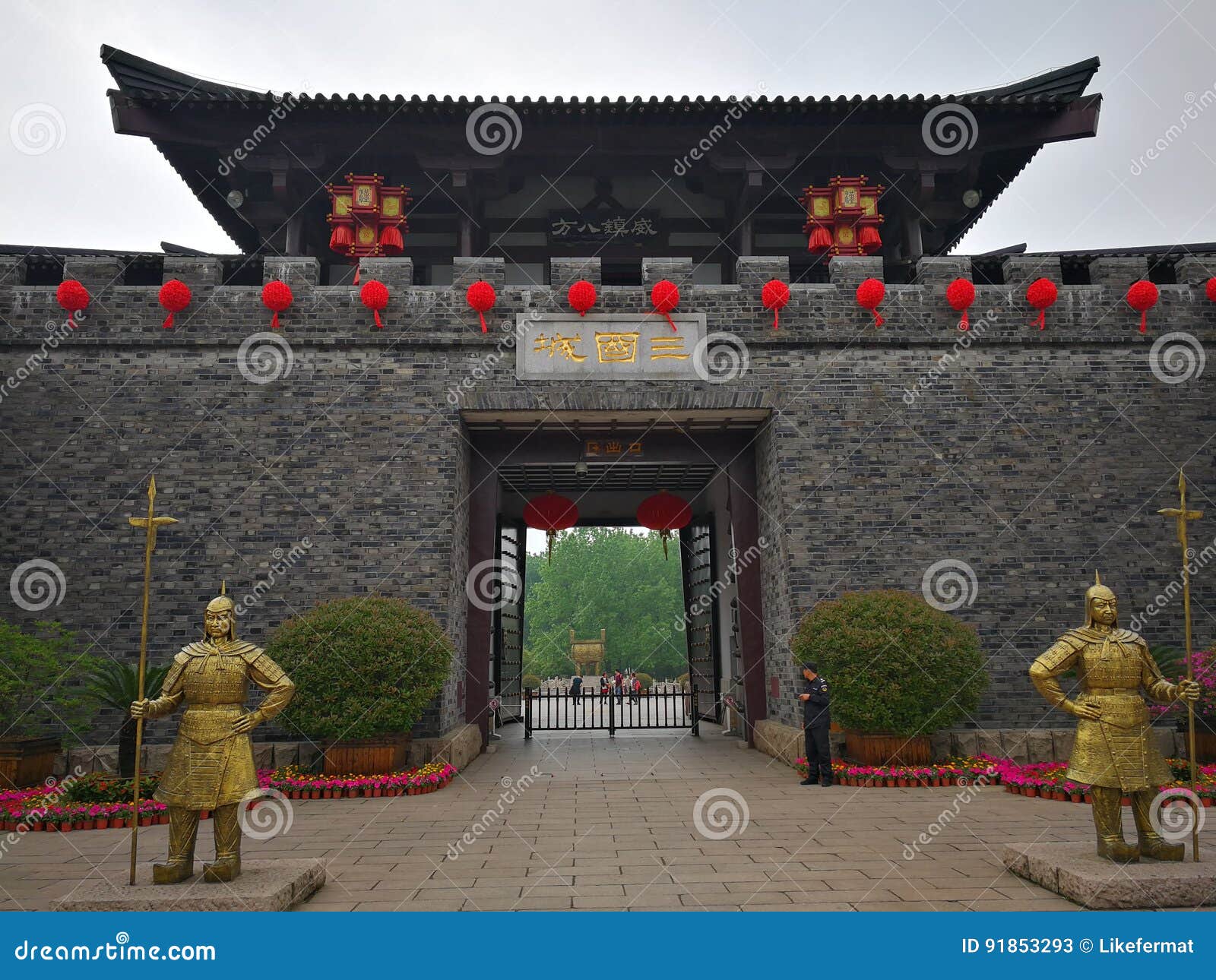 The Three Kingdoms city editorial stock photo. Image of wuxi - 91853293