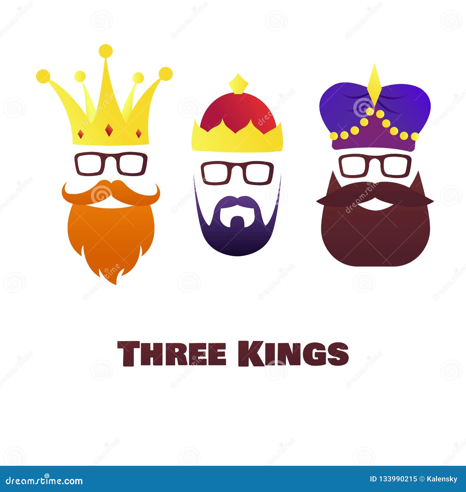 Three Kings. stock vector. Illustration of magi, scene - 133990215