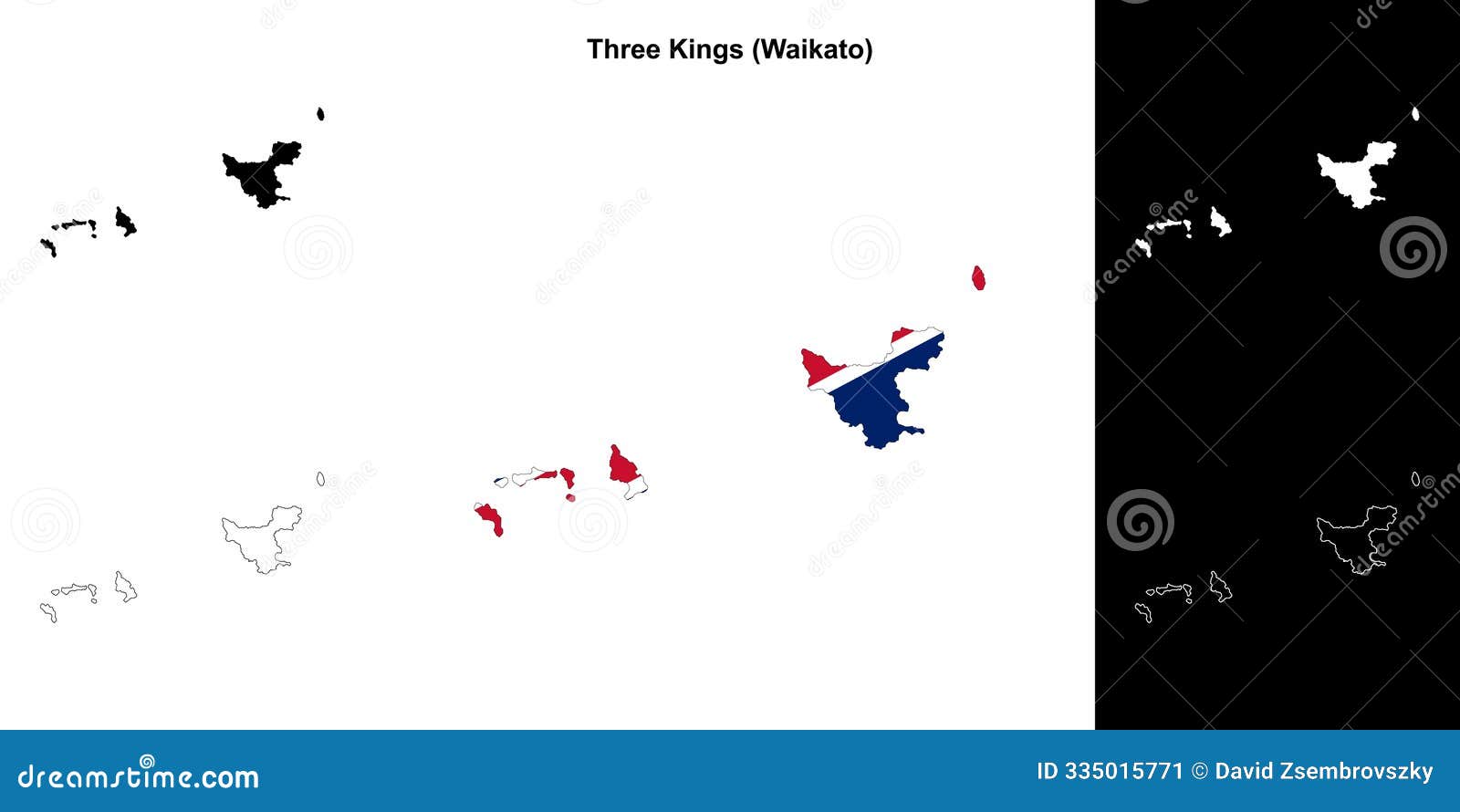 Three Kings outline map stock illustration. Illustration of atlas ...