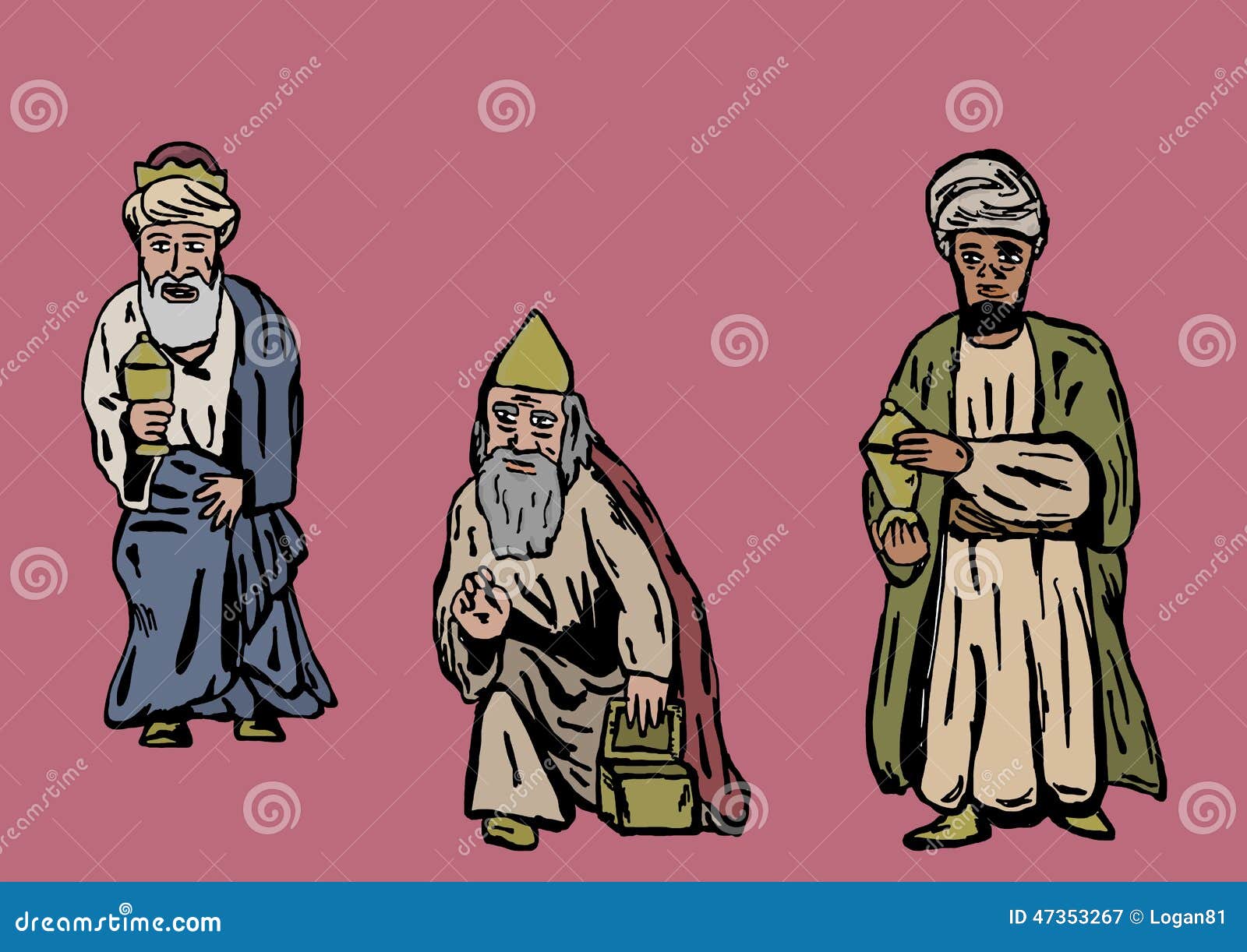 Three kings stock illustration. Illustration of three - 47353267