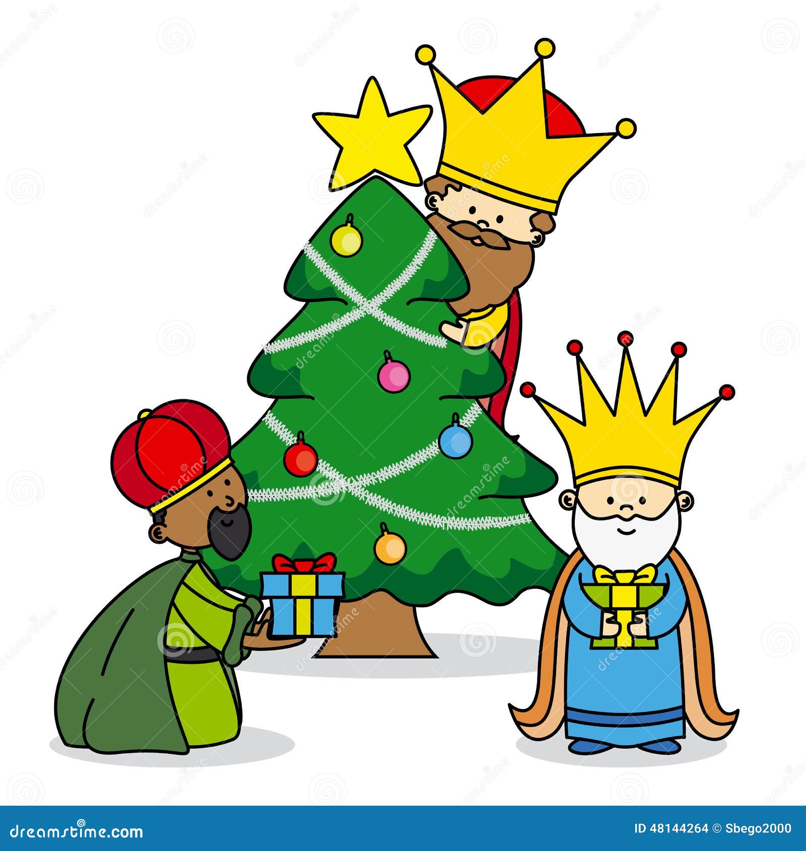 The three kings stock vector. Illustration of background - 48144264