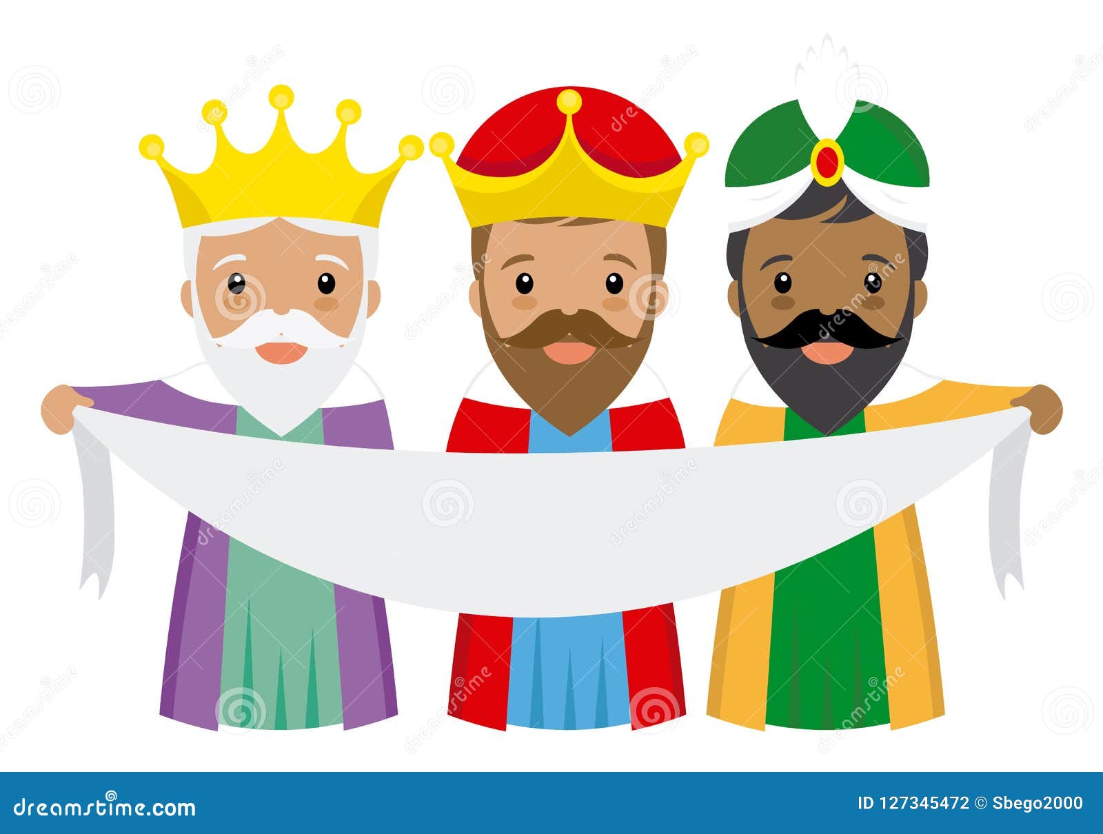 The three kings of orient stock vector. Illustration of kings - 127345472