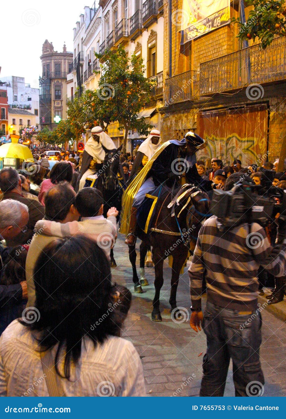 Three Kings Parade in Seville, Spain Editorial Stock Photo - Image of ...