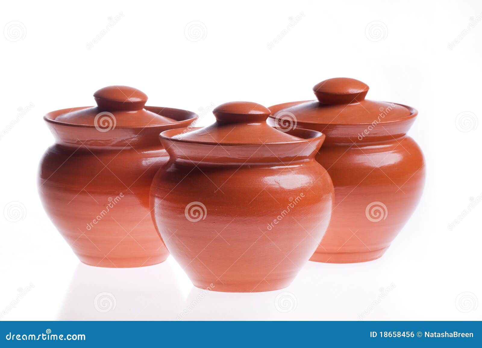 Three Kitchen Pots Isolated Stock Photo - Image of soup, cook: 18658456