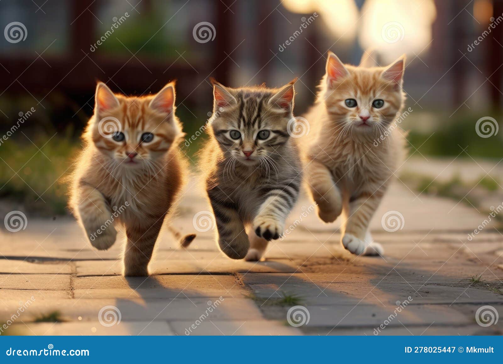 Three Kittens 2, Vintage Illustration | CartoonDealer.com #163230878