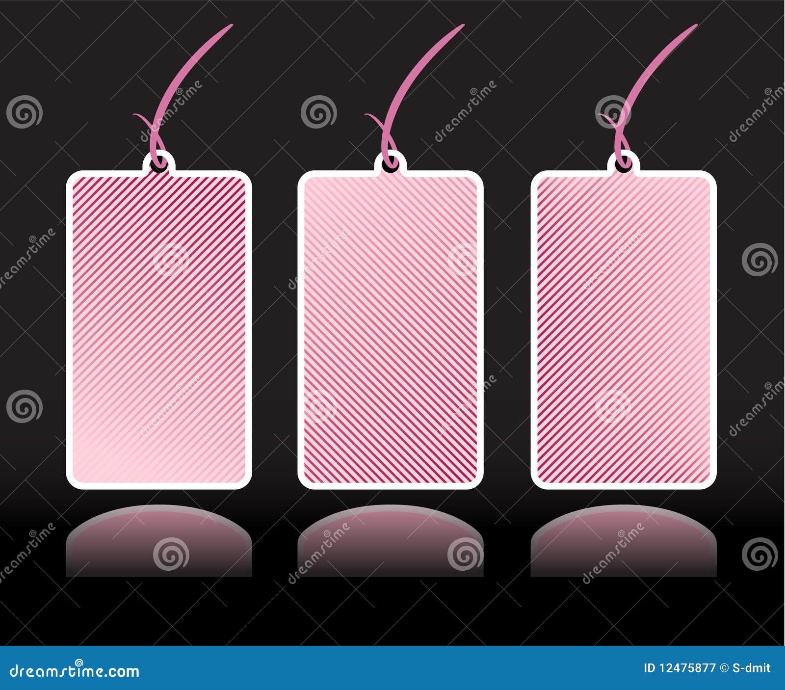 Three label stock vector. Illustration of empty, word - 12475877