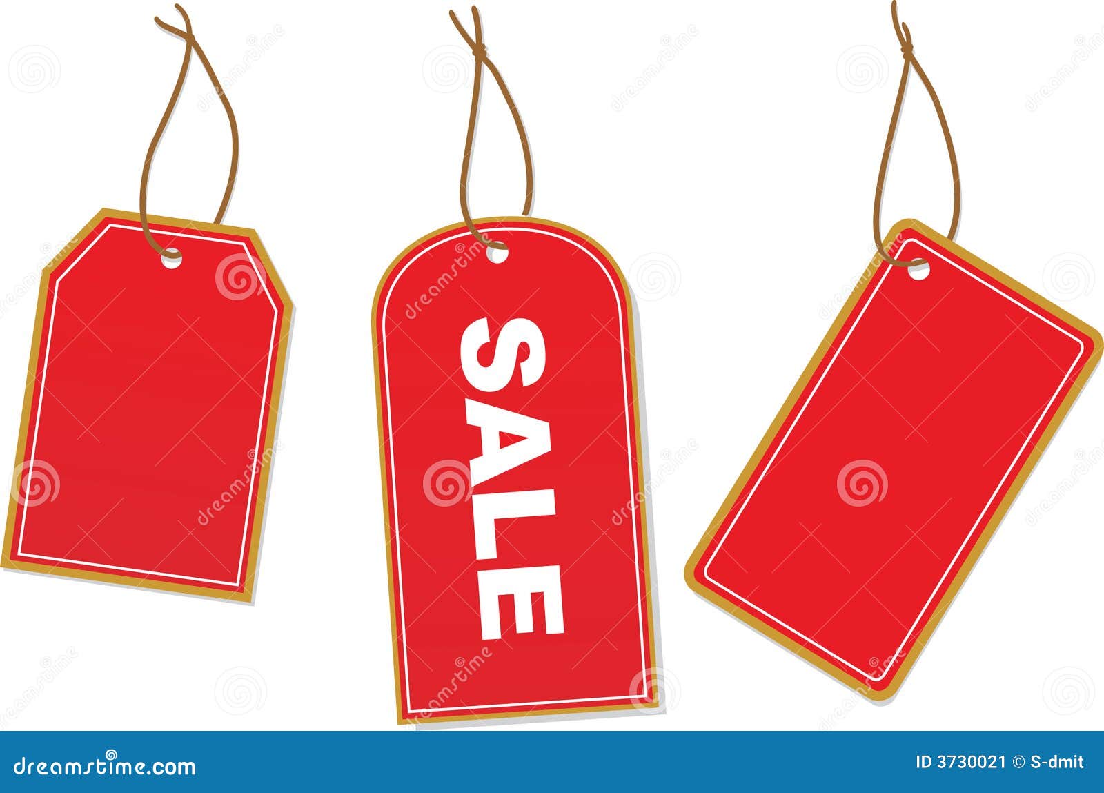 Three label with text stock vector. Illustration of icon - 3730021