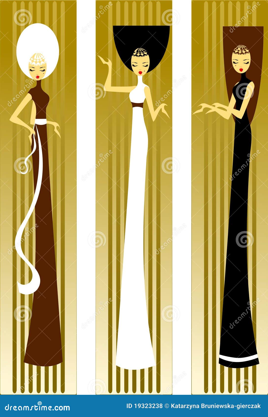 Three lady. stock illustration. Illustration of website - 19323238