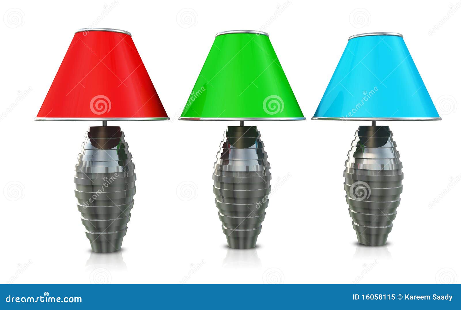 Three Lamps stock illustration. Illustration of lighten - 16058115