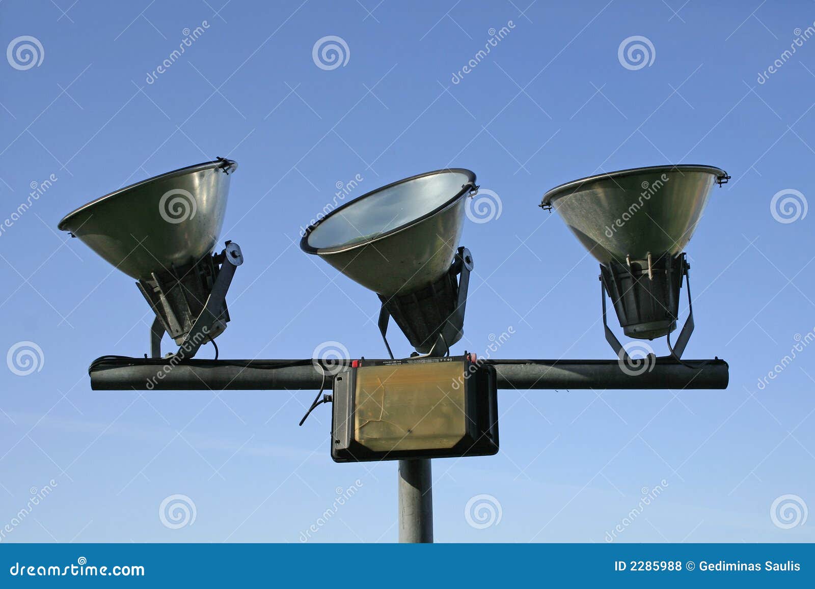 Three lamps stock photo. Image of light, lamps, outdoor - 2285988