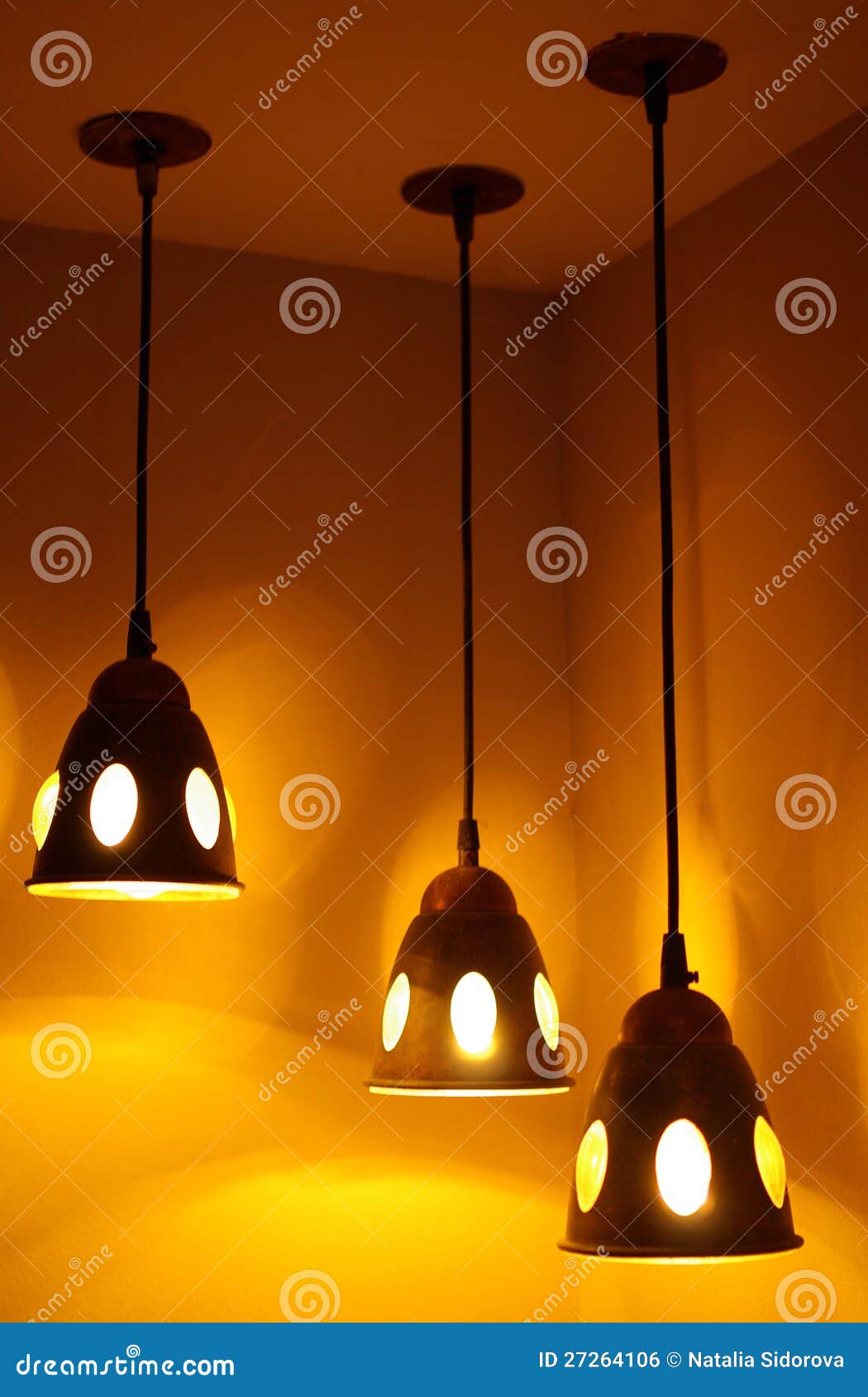 Three lamps stock photo. Image of bulb, lighting, light - 27264106