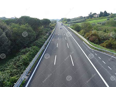 Three-lane highway stock photo. Image of field, trip - 101259220