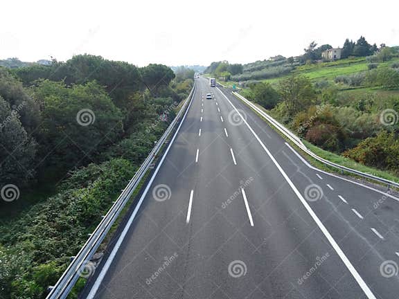 Three-lane highway stock photo. Image of field, trip - 101259220