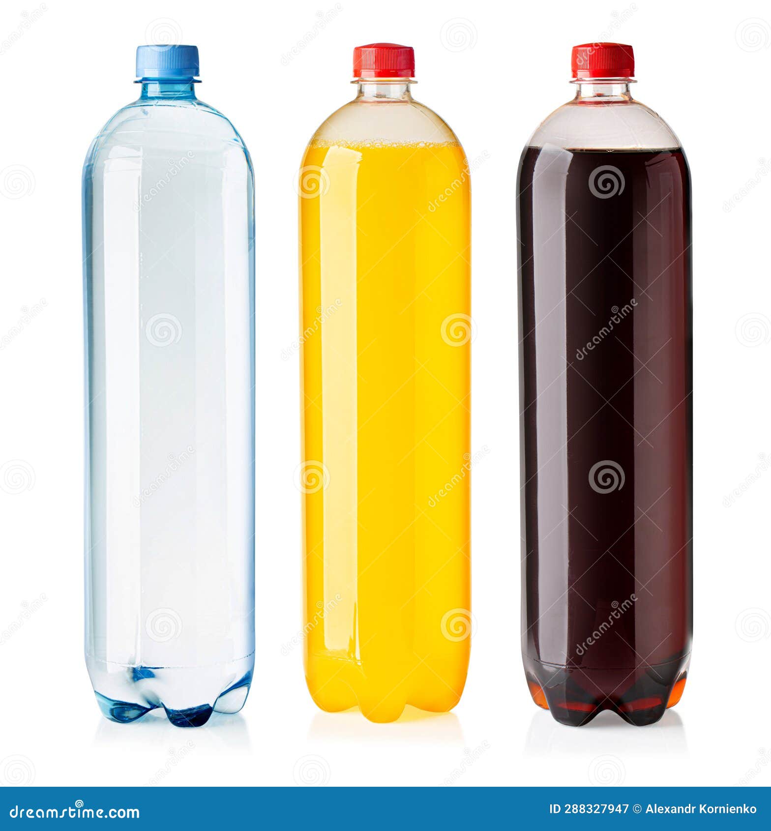 Three Large Plastic Bottle with Soft Drink Bottles Stock Image - Image ...