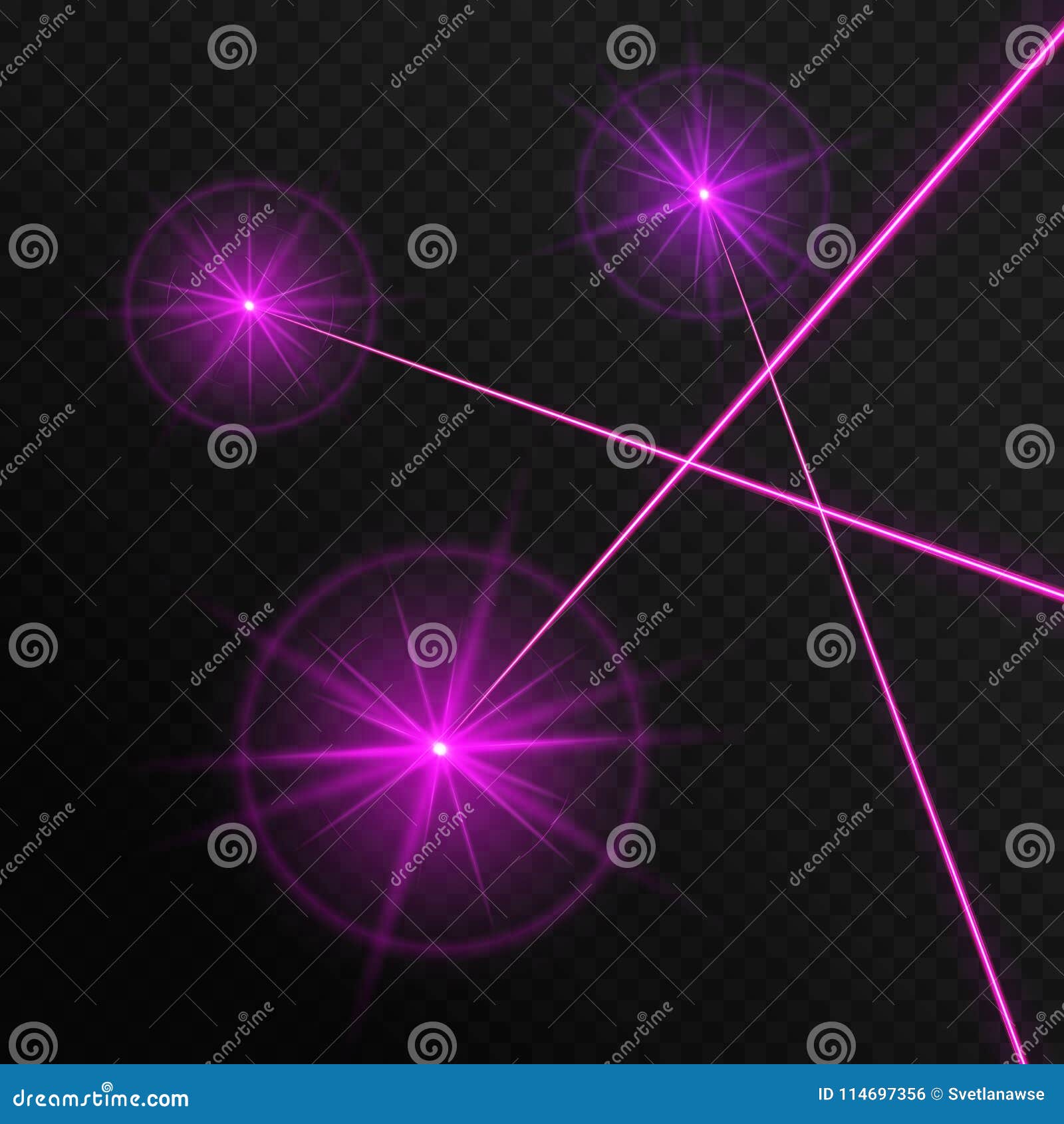 Three laser beams stock vector. Illustration of effect - 114697356