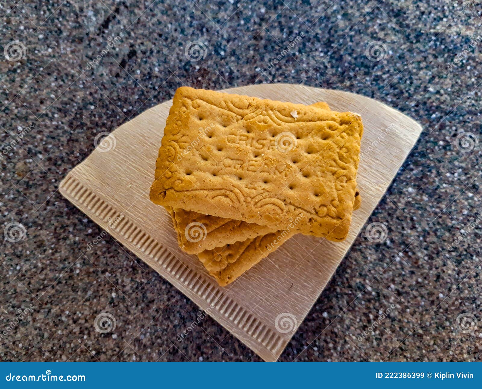 Three layer biscuits stock image. Image of cuisine, dish - 222386399