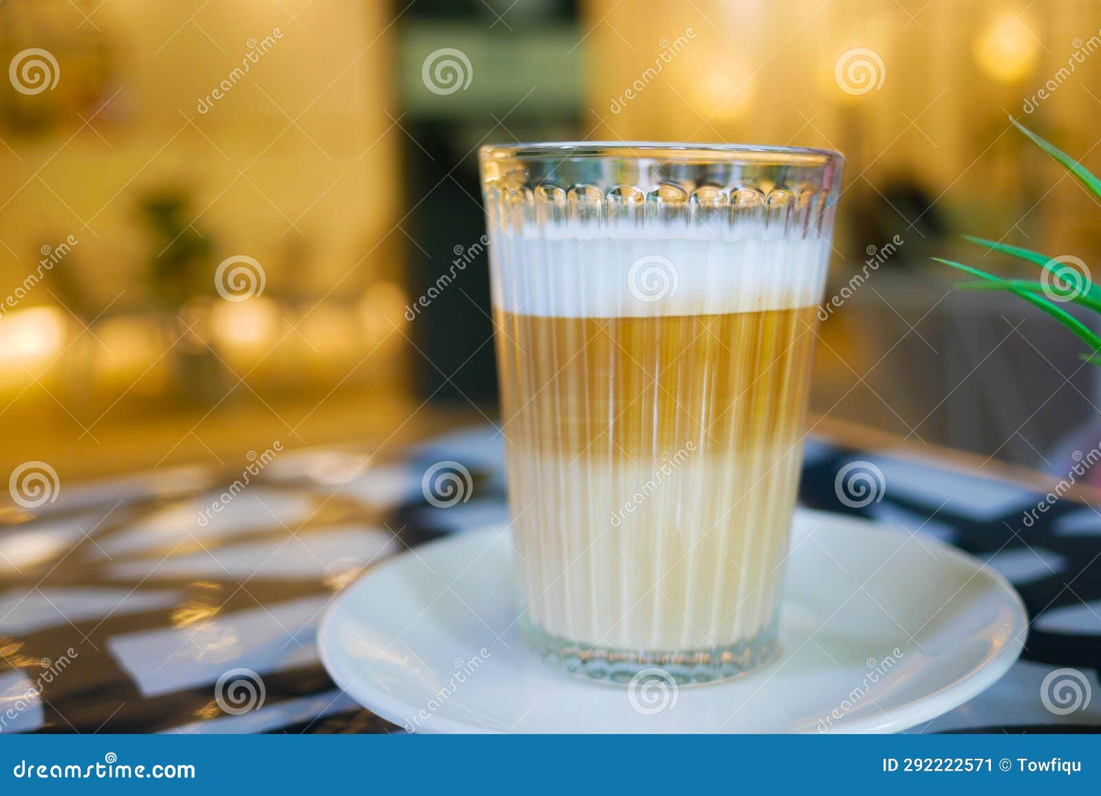 Three Layer of Cup of Coffee on Table Stock Image - Image of nature ...