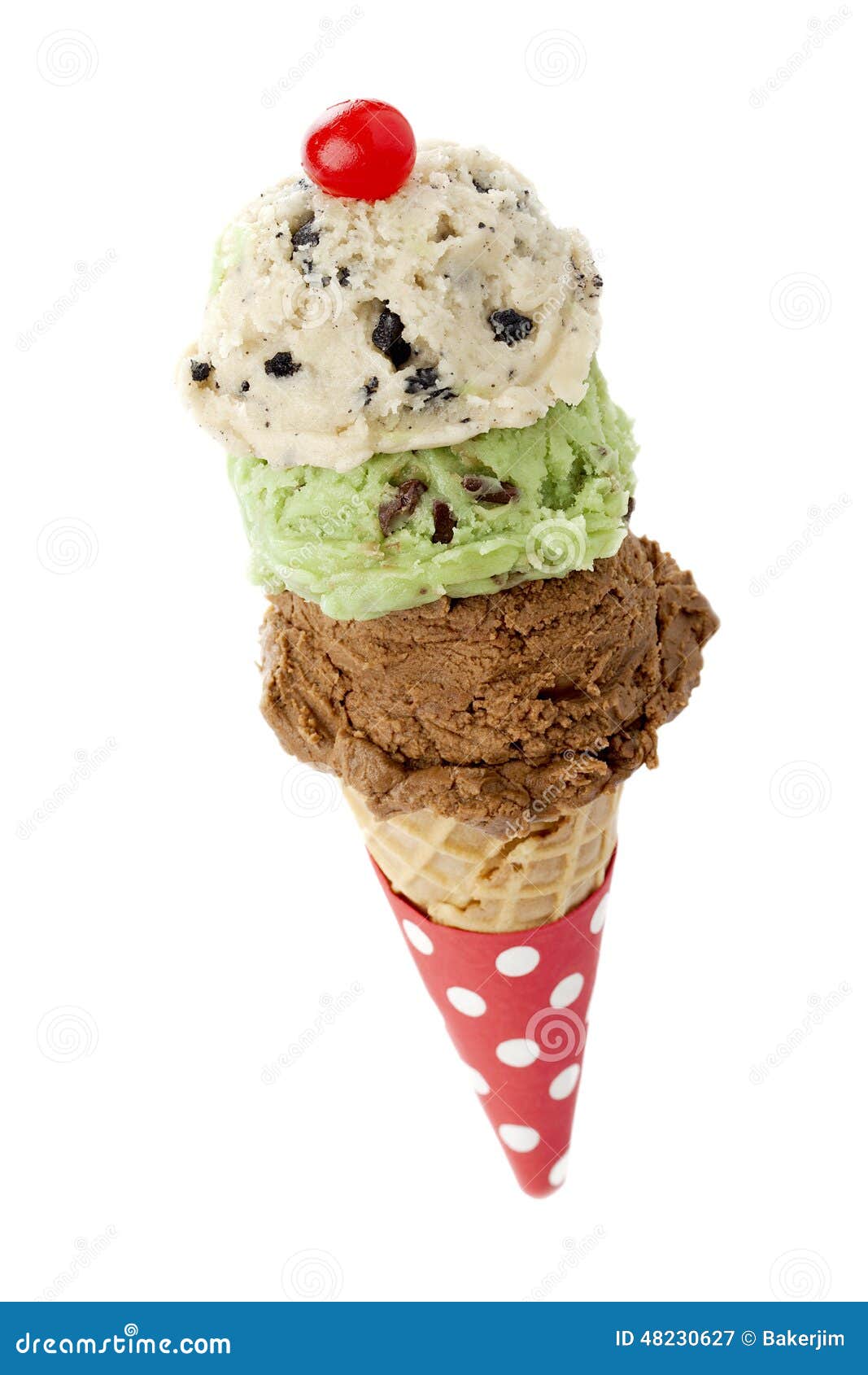Three layer ice cream stock image. Image of closed, delicious - 48230627
